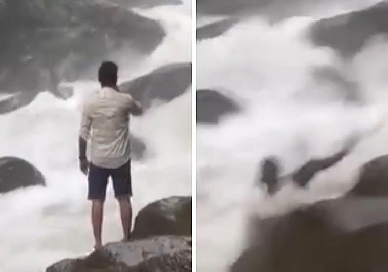 Muere un influencer indio al caer por una cascada mientras grababa un vídeo | El Correo